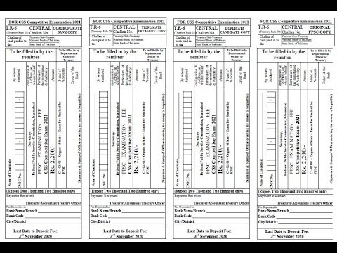HOW TO FILL CHALLAN FORM FOR CSS - YouTube
