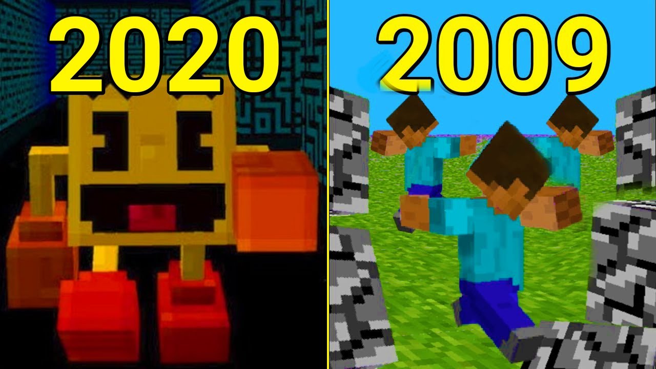Devolution of Minecraft 2020-2009 - YouTube