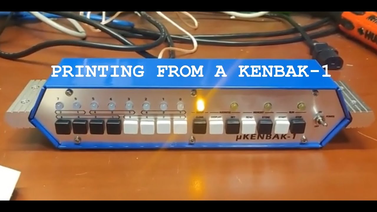 Kenbak-1 prints 1-D cellular automata patterns - YouTube