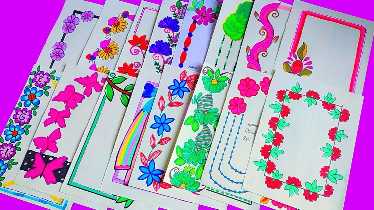 20BORDER DESIGN/A4SHEET/FILE DECORATION IDEAS/FRONT PAGE DESIGN FOR ...