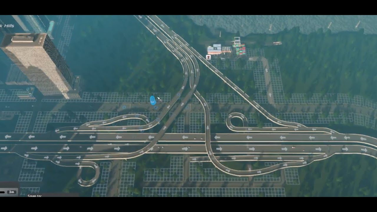 Cities Skylines 7 Lakes Map Playthrough Episode 22 Custom Intersection Downtown Youtube