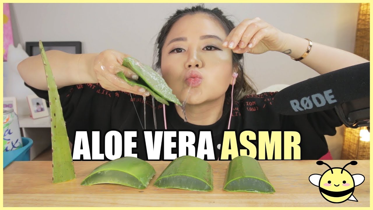Asmr Aloe Vera Challenge Eating Sounds Youtube