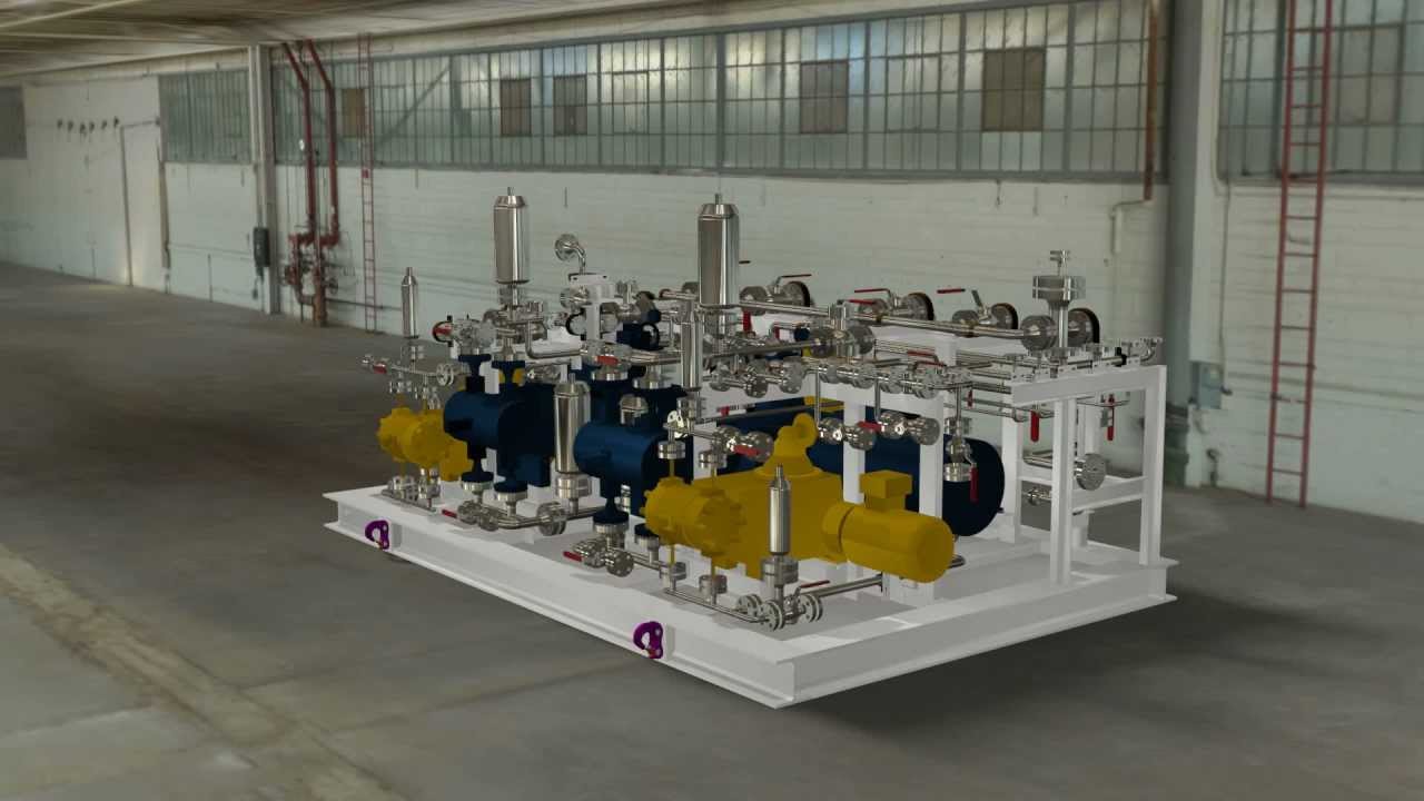 Pump Skid - 3D visualisatie - YouTube
