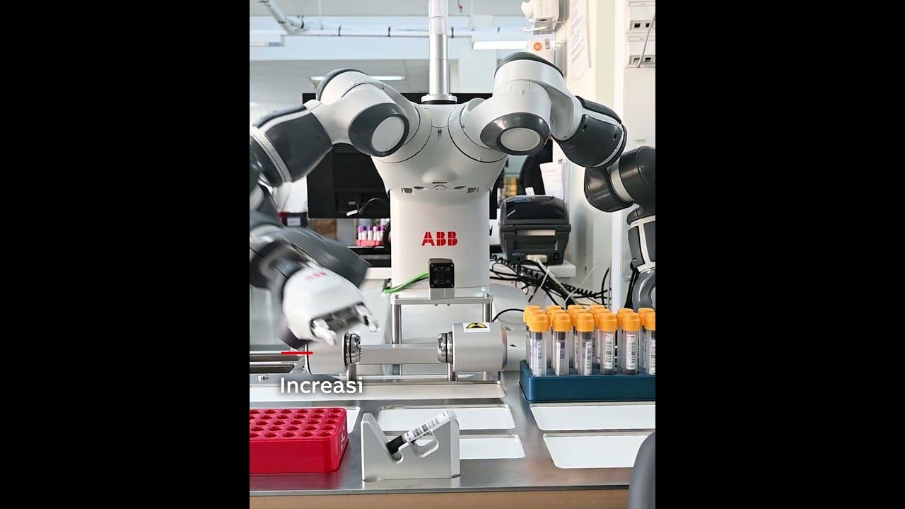 ABB Robots at Karolinska University Laboratory in Sweden - YouTube