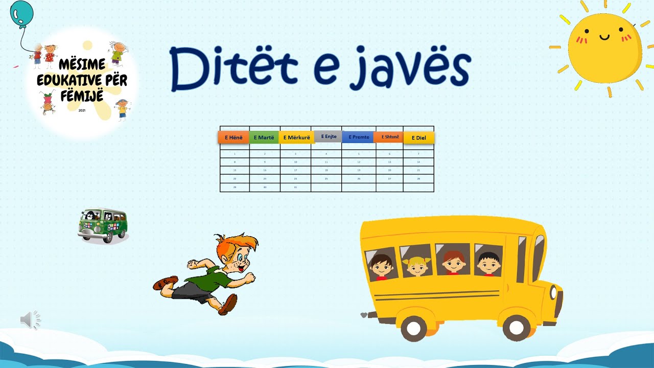 Ditët e javës - YouTube