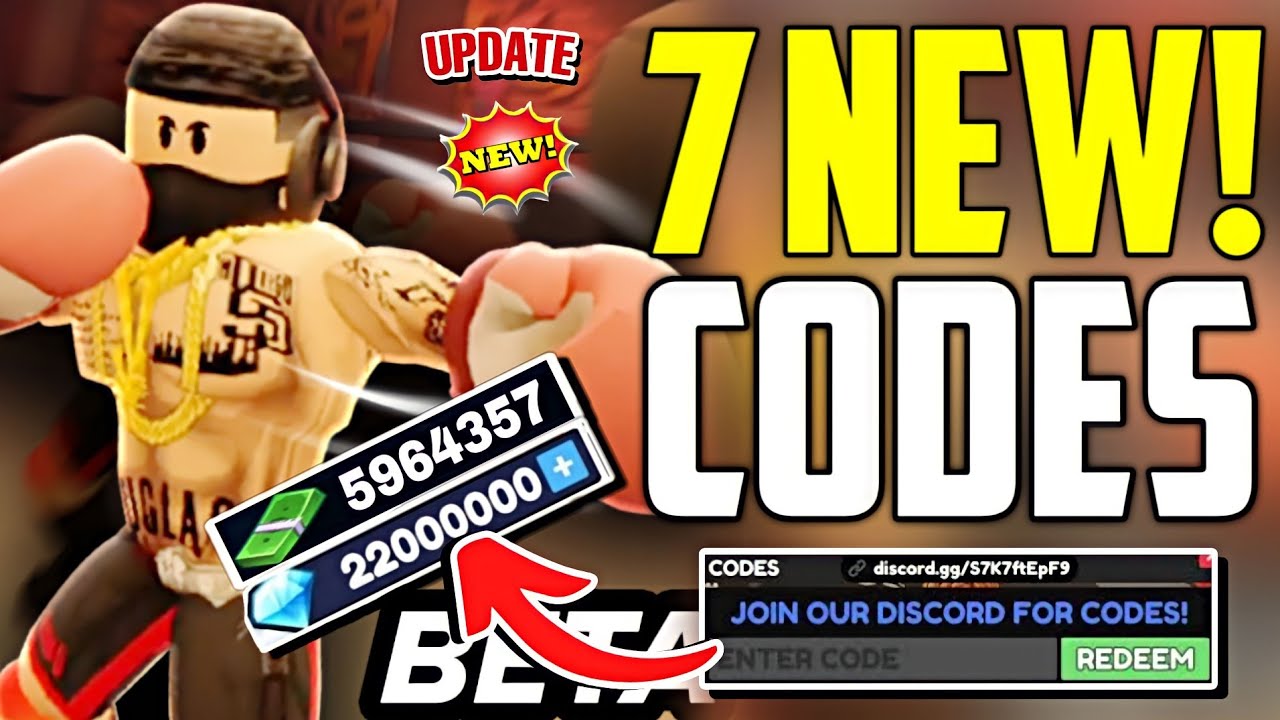 ⚠️UPDATE! CODES⚠️BOXING BETA ROBLOX CODES 2024 - BOXING BETA CODES 2024 ...