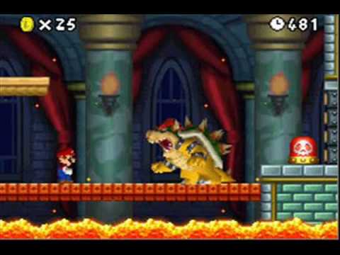 New Super Mario Bros. DS: Final Bowser Battle (Remastered) - YouTube