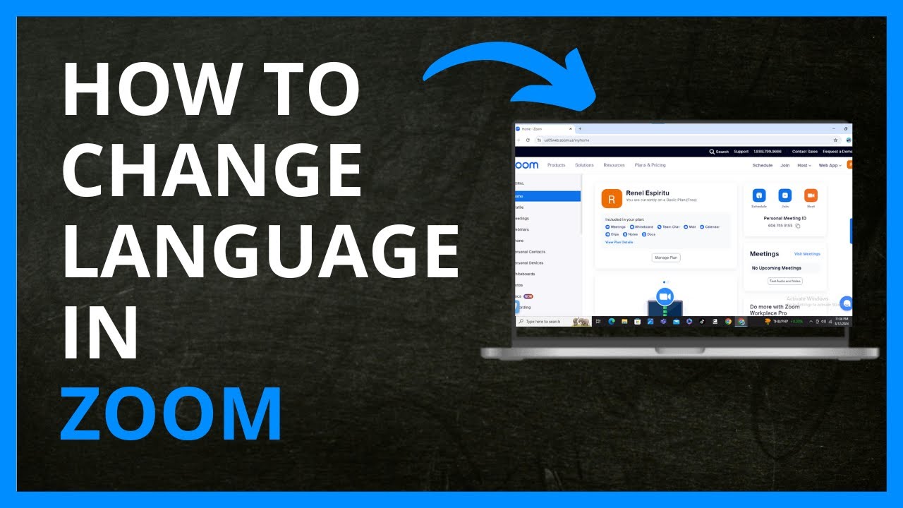 How To Change Language in Zoom in 2024 - YouTube