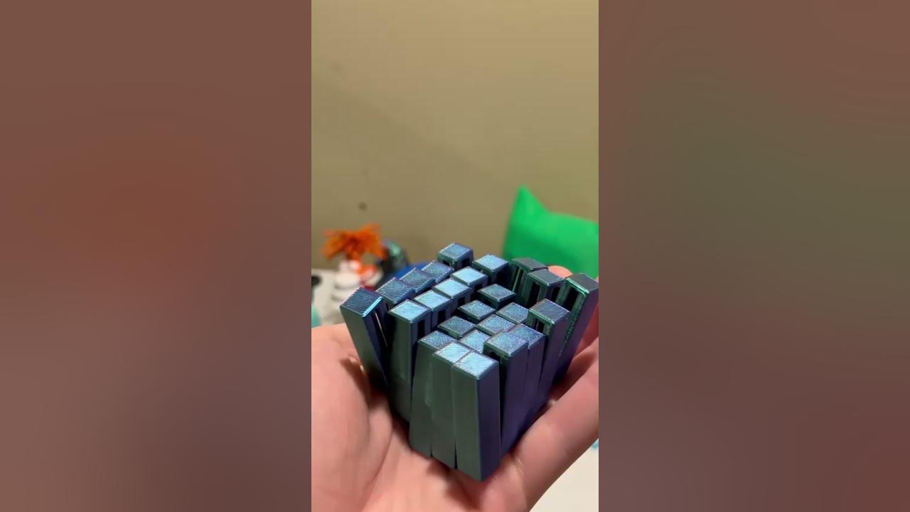 3D Printed Flexi-Grid Fidget Cube | Cool 3D Prints! - YouTube