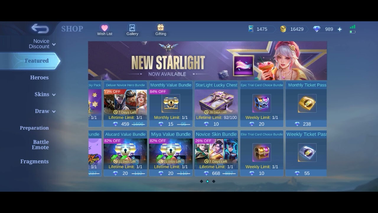 I get the Starlight Card for only just 110 Dias in Starlight Lucky ...