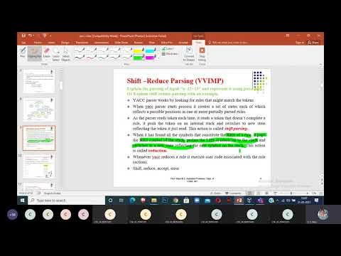 shift -Reduce parsing and different types of conflict in SR-parsing - YouTube
