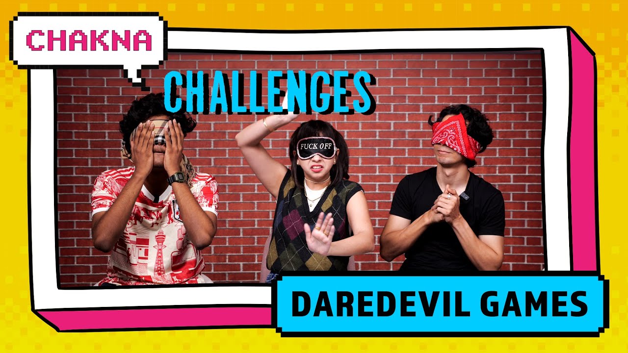 BLIND TASTE & TOUCH CHALLENGE | Sixth Sense Challenge | CHAKNA ...