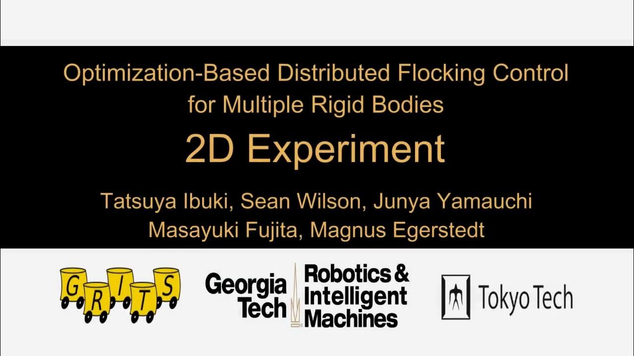 2D Flocking Control at Georgia Tech（2次元群れ制御＠ジョージア工科大学） - YouTube