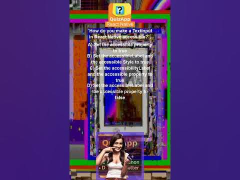 React Native How do you make a TextInput in React Native accessible - YouTube