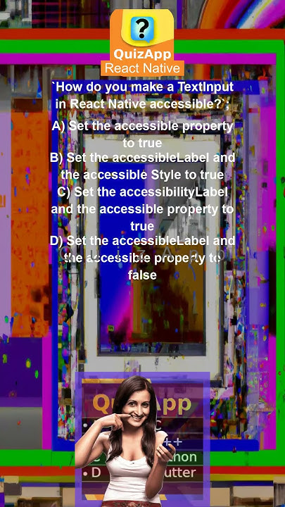 React Native How do you make a TextInput in React Native accessible - YouTube