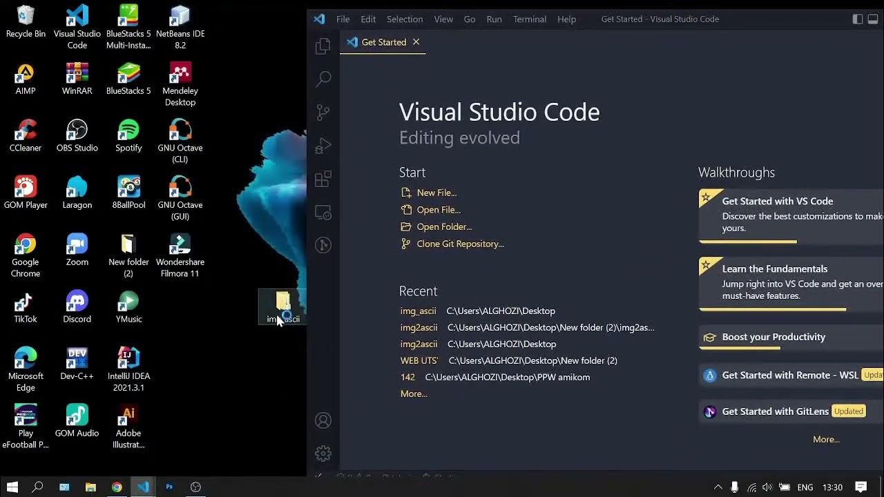 mengubah gambar menjadi kode ascii python - YouTube