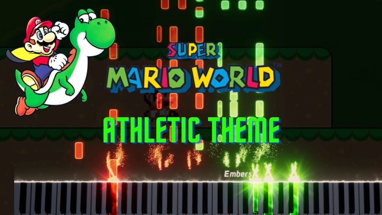 Super Mario World - Athletic Theme Piano Cover - YouTube