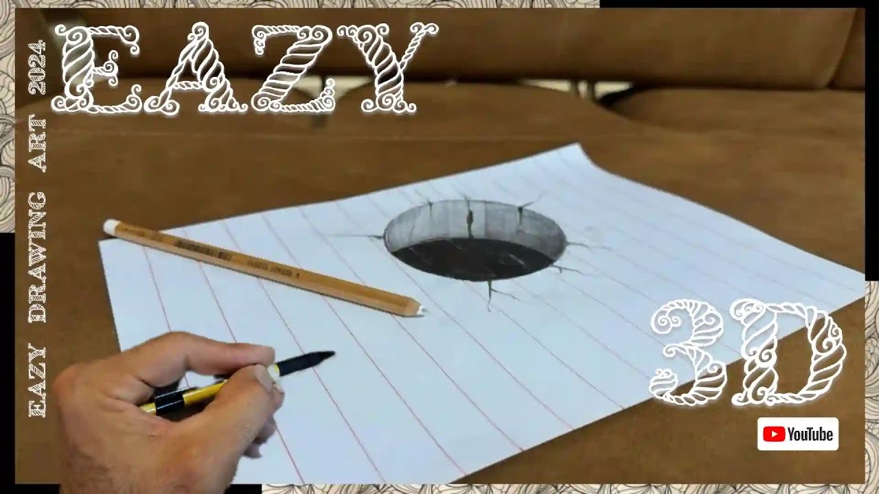 very easy drawing on paper for beginners - YouTube