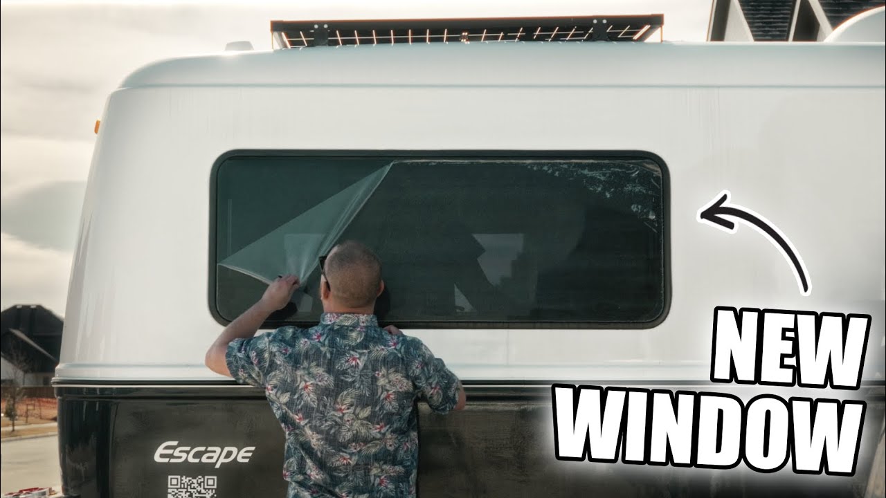 Replacing Our Escape Trailer Window (EASY!) - YouTube
