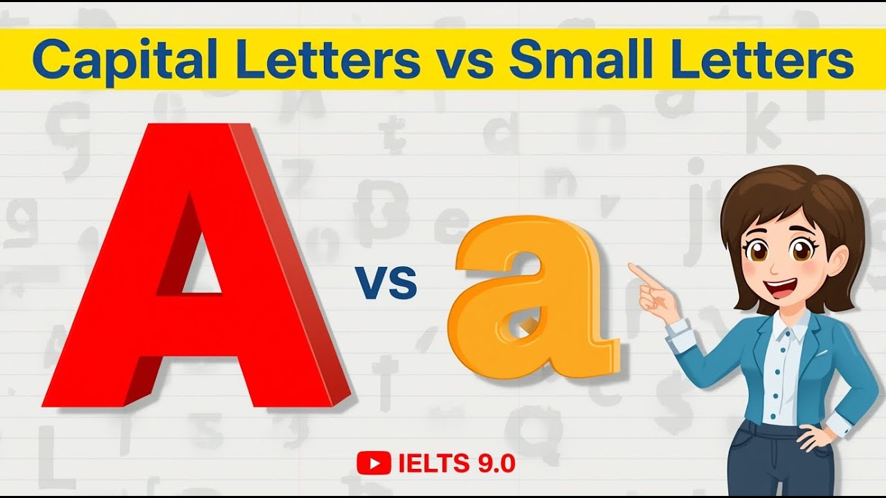 Capital Letters vs Small Letters in English | Beginner English Lesson ...