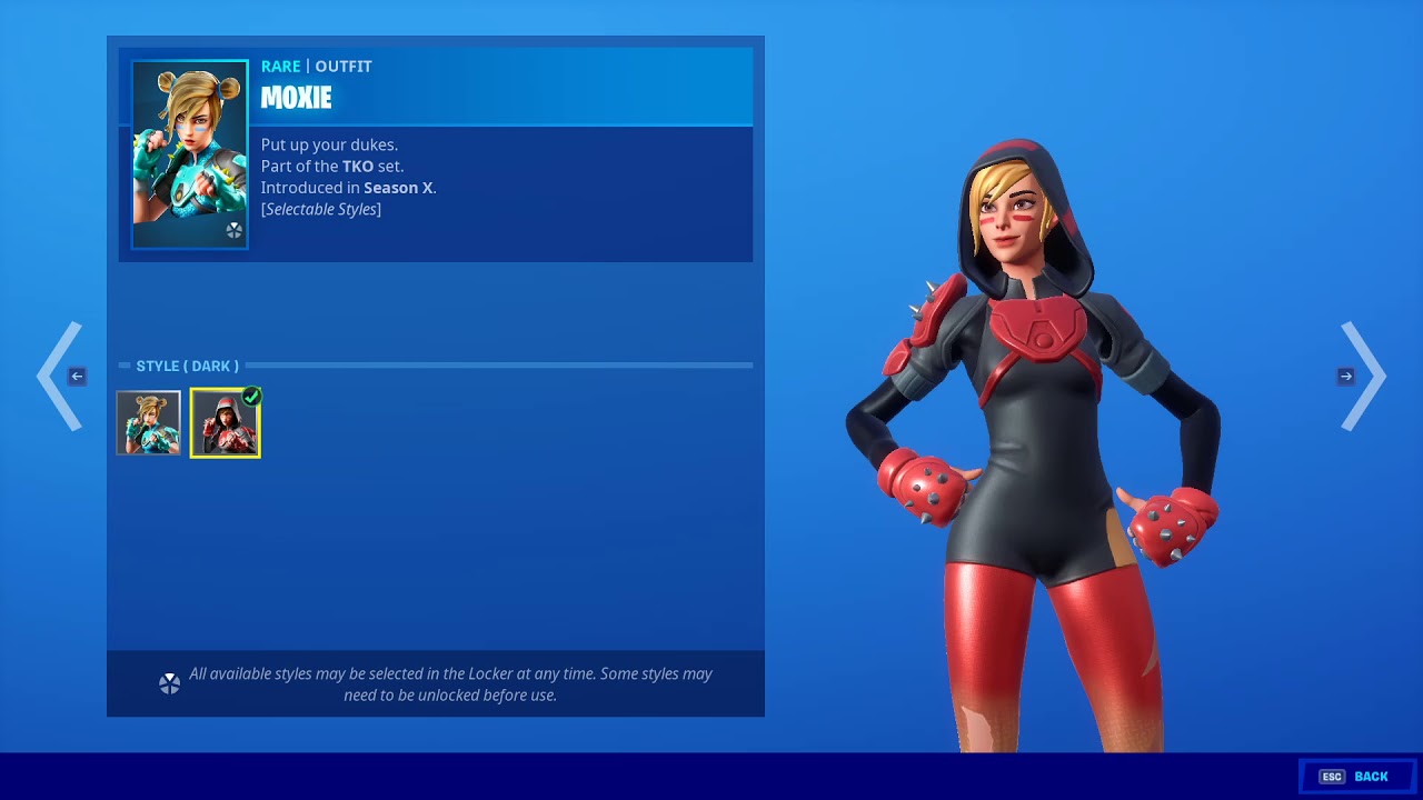 Moxie skin set - Fortnite Item Shop (2019-09-15) - YouTube