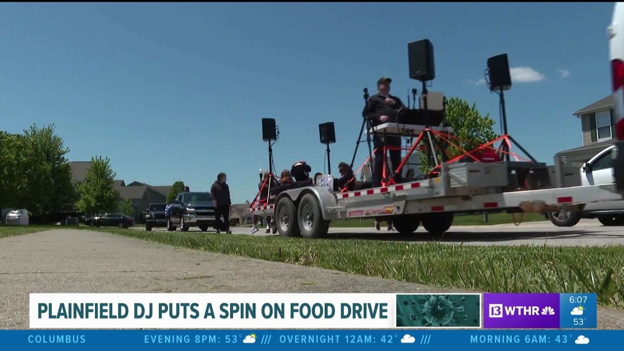 Plainfield DJ puts a spin on food drive - YouTube