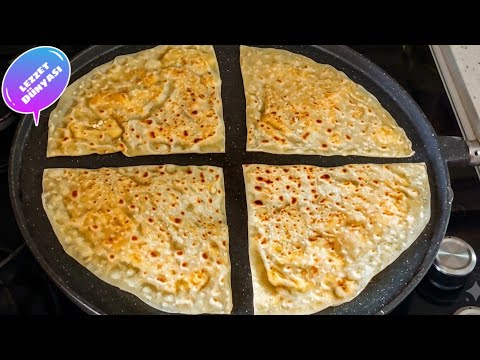 5 dakikada mayalı yumuşacık gözleme tarifi😍 5 çayı için en pratik gözleme tarifi