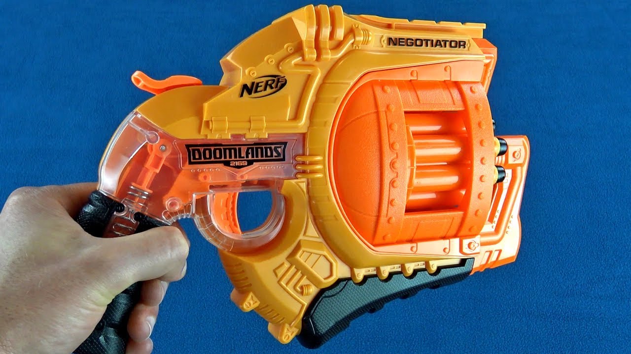 $20 Nerf Gun Review - Nerf Doomlands 2169 Negotiator Blaster Dart Gun ...