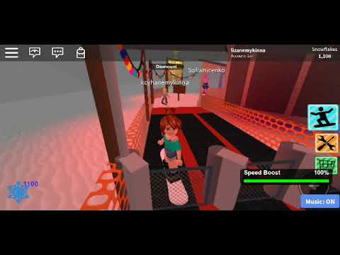 Катаемся на сноубордах в игре roblox Game over - YouTube