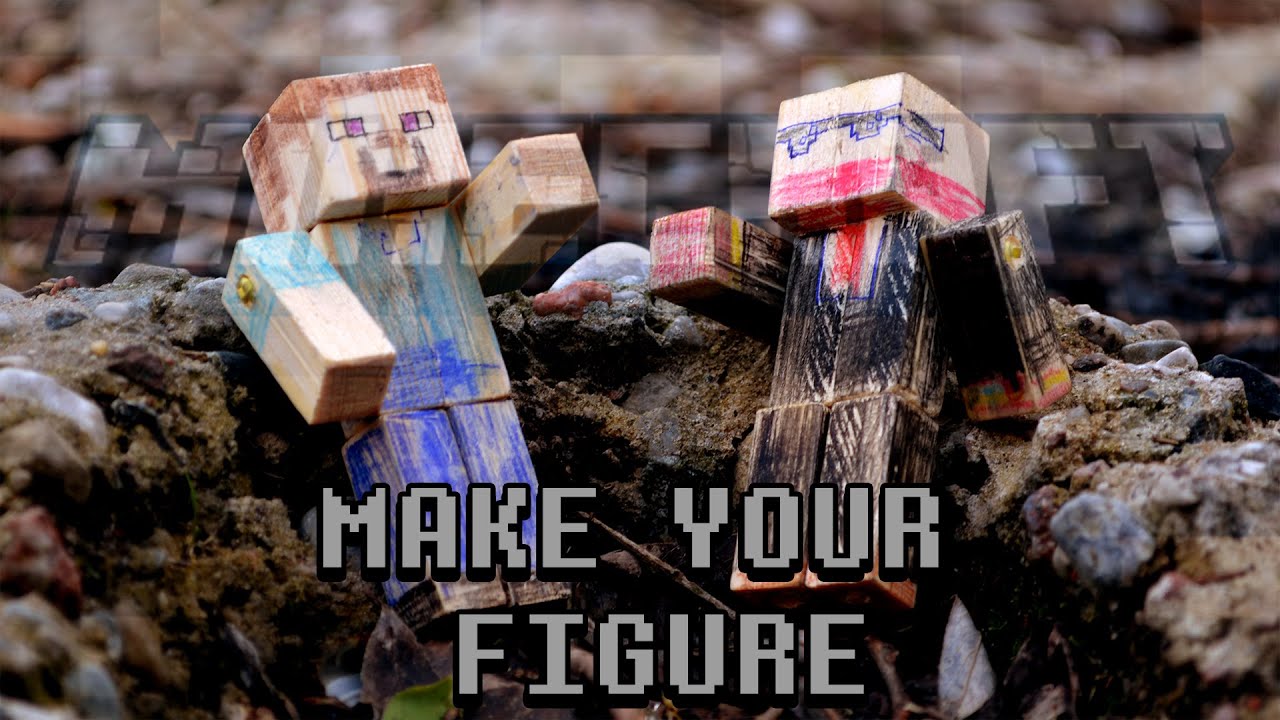 DIY your own minecraft figure - YouTube