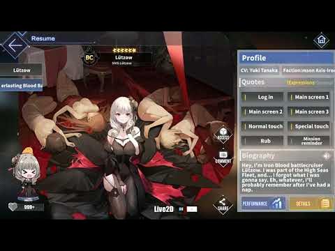 Azur Lane: Lützow L2D Skin [Everlasting Blood Banquet] (Black Friday Akashi's Fire Sale 2022 ...