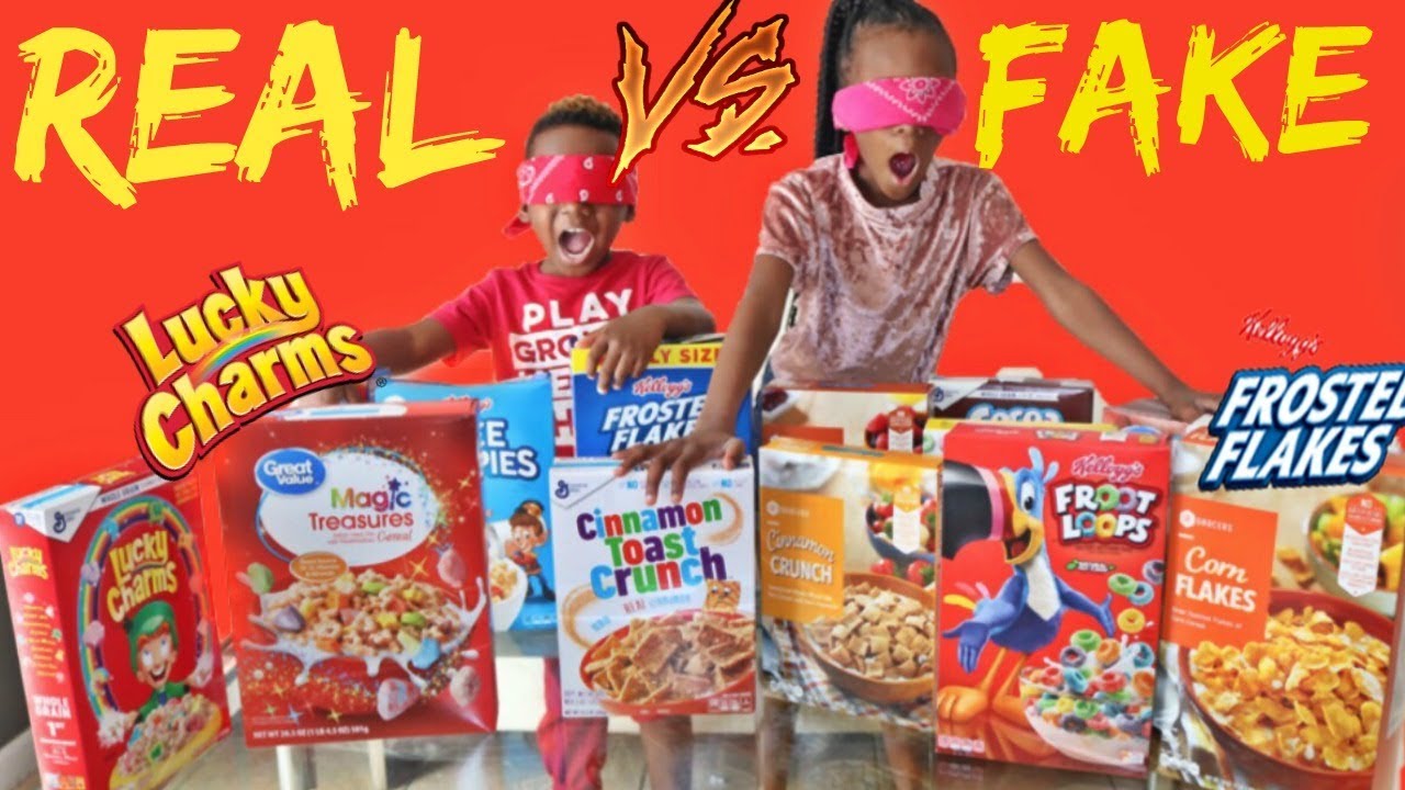Real VS Fake CEREAL Challenge - YouTube