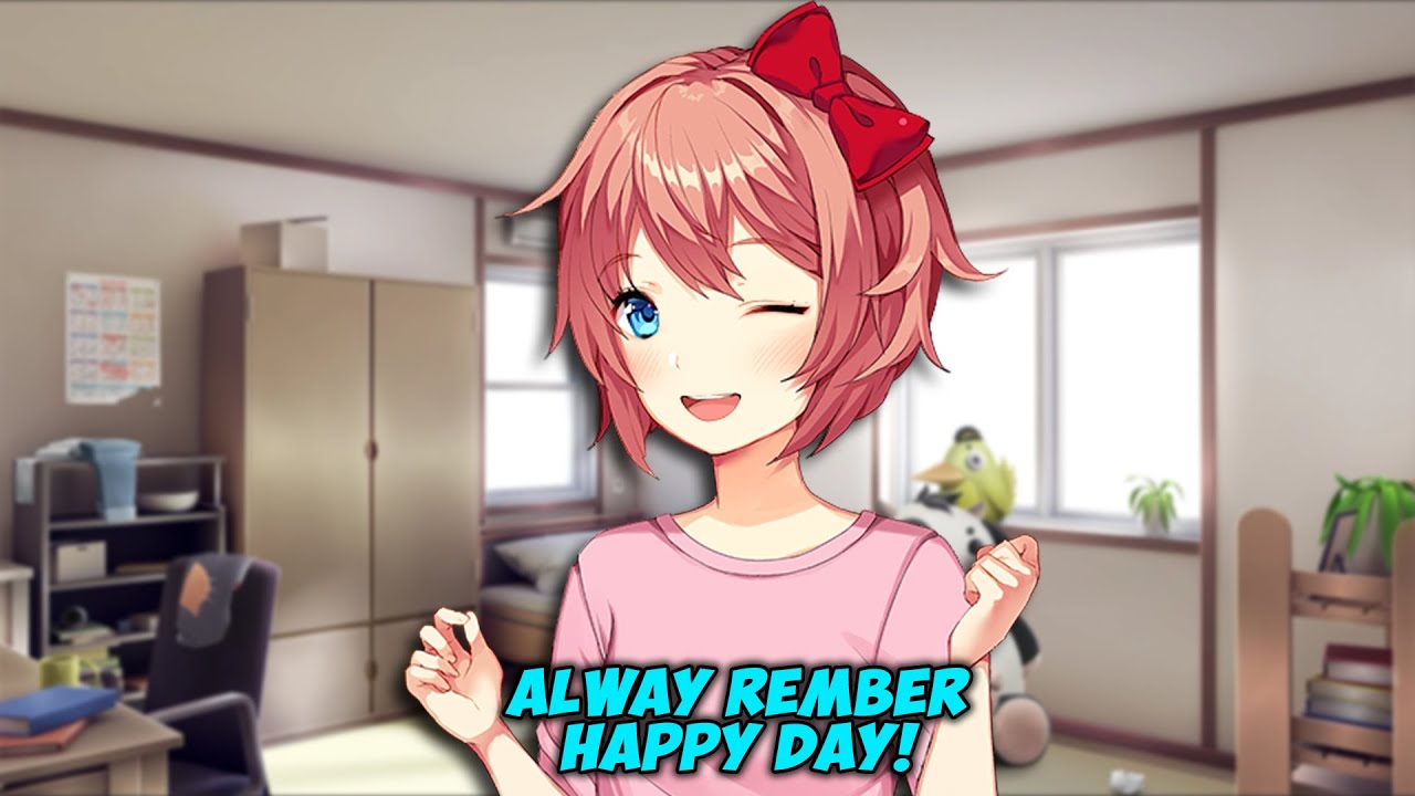Sayori telles u to alway rember happy day - YouTube
