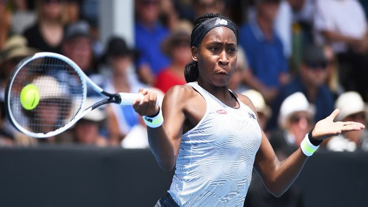 Coco Gauff saves two match points in first-round win at Dubai Duty Free ...