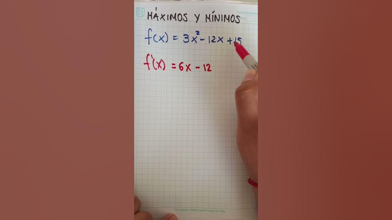 maximums and minimums with derivatives #maths #calculus #derivative - YouTube