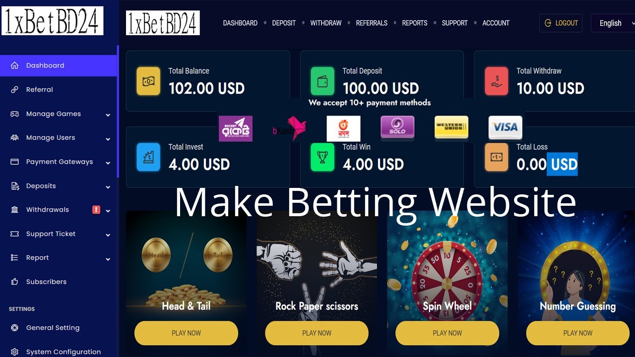 1xBet24BD Source Code Available | How To Make Betting Website Like ...