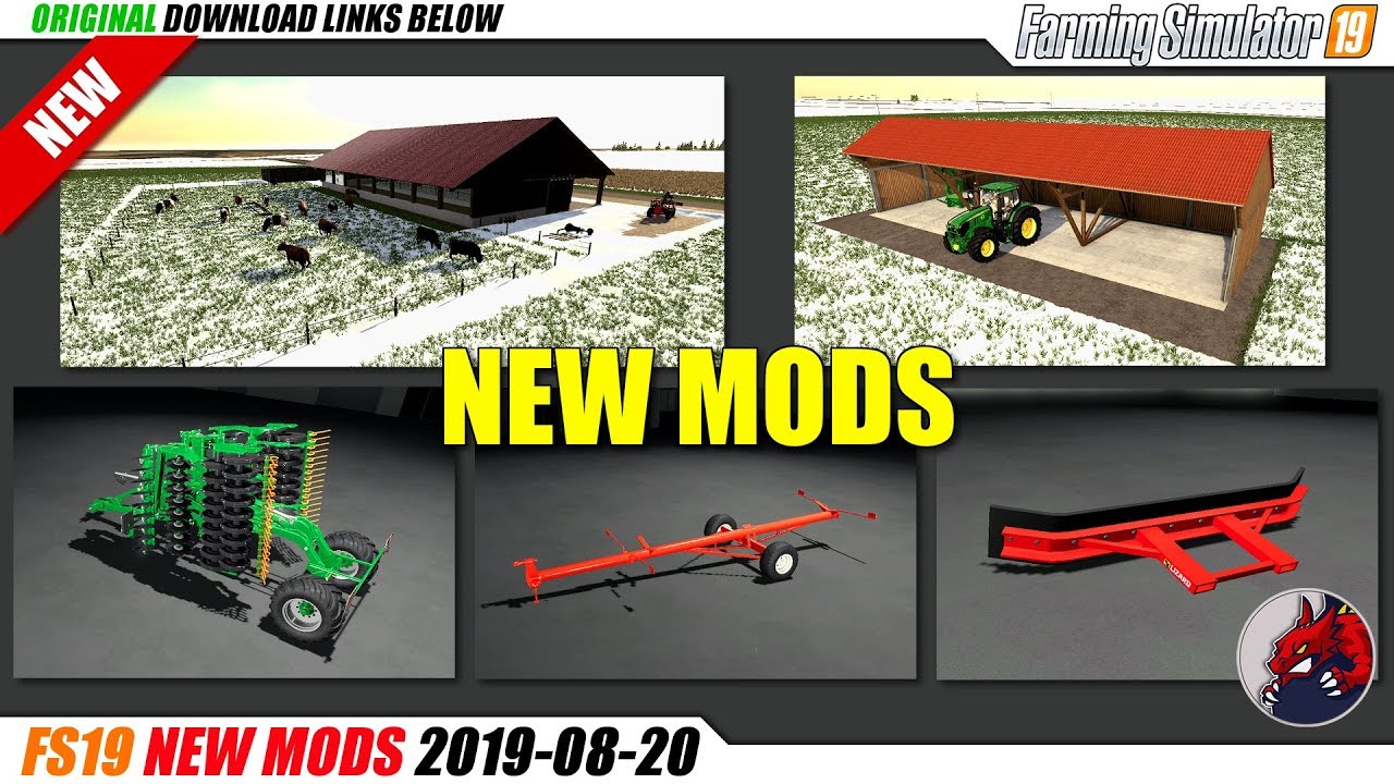 FS19 | New Mods (2019-08-20) - review - YouTube