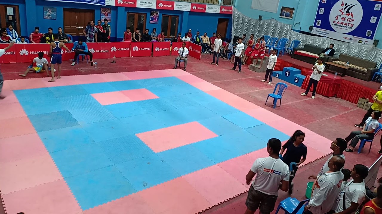 Mayuresh Gujare Kick Boxing Fight In Kathmandu, Nepal - YouTube