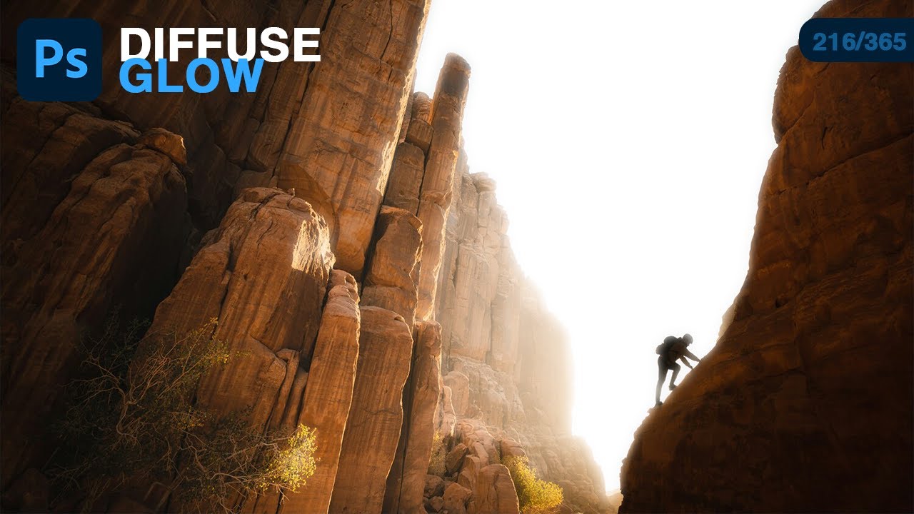 How to Use the Diffuse Glow Filter in Photoshop - YouTube