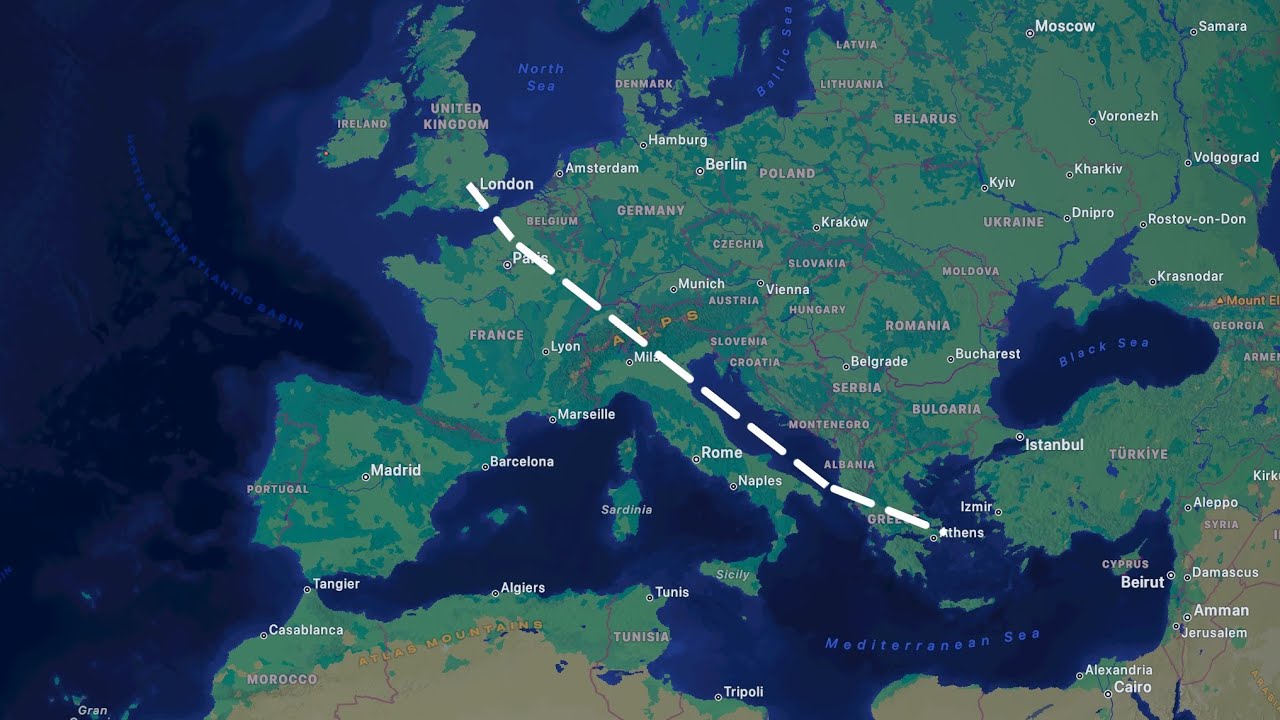 London to Athens - (EGGW-LGAV) - 9/9/2025 - YouTube