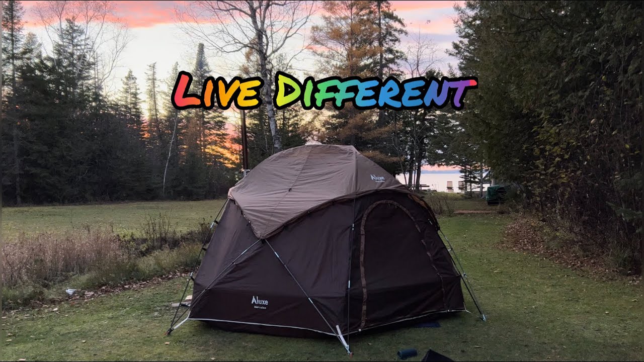 Hot Tent life in Northern Michigan! Luxe Hercules tent Winnerwell Nomad ...
