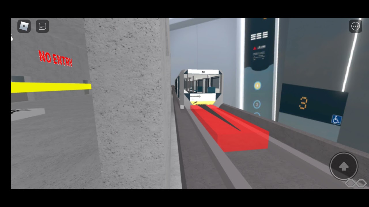 Roblox Automatic Air Train Game: Airtrain 101 Train leaves - YouTube
