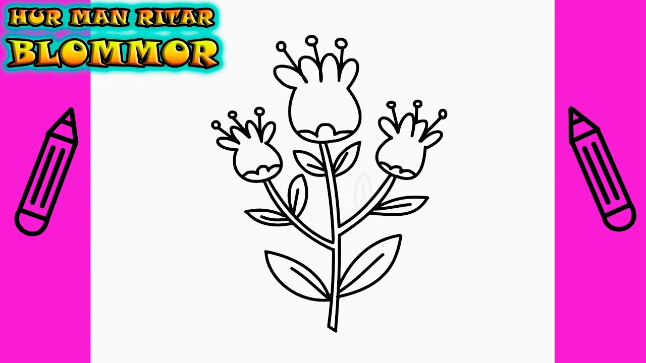 Hur man ritar BLOMMOR | Rita Det Själv | Lär dig att rita enkelt - YouTube