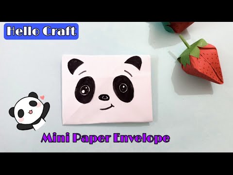 How to Make Mini Envelope 🐼/ DIY Paper Envelope/ origami super easy ...