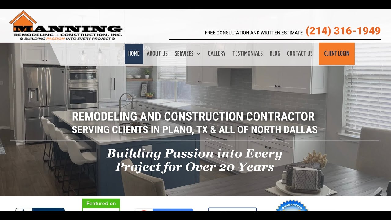 Manning Remodeling & Construction - YouTube