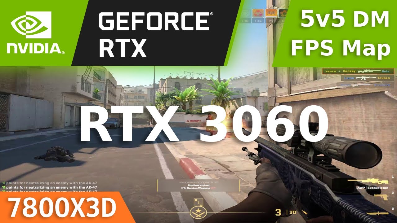 CS2 : RTX 3060 + 7800X3D | 1920x1080 - YouTube