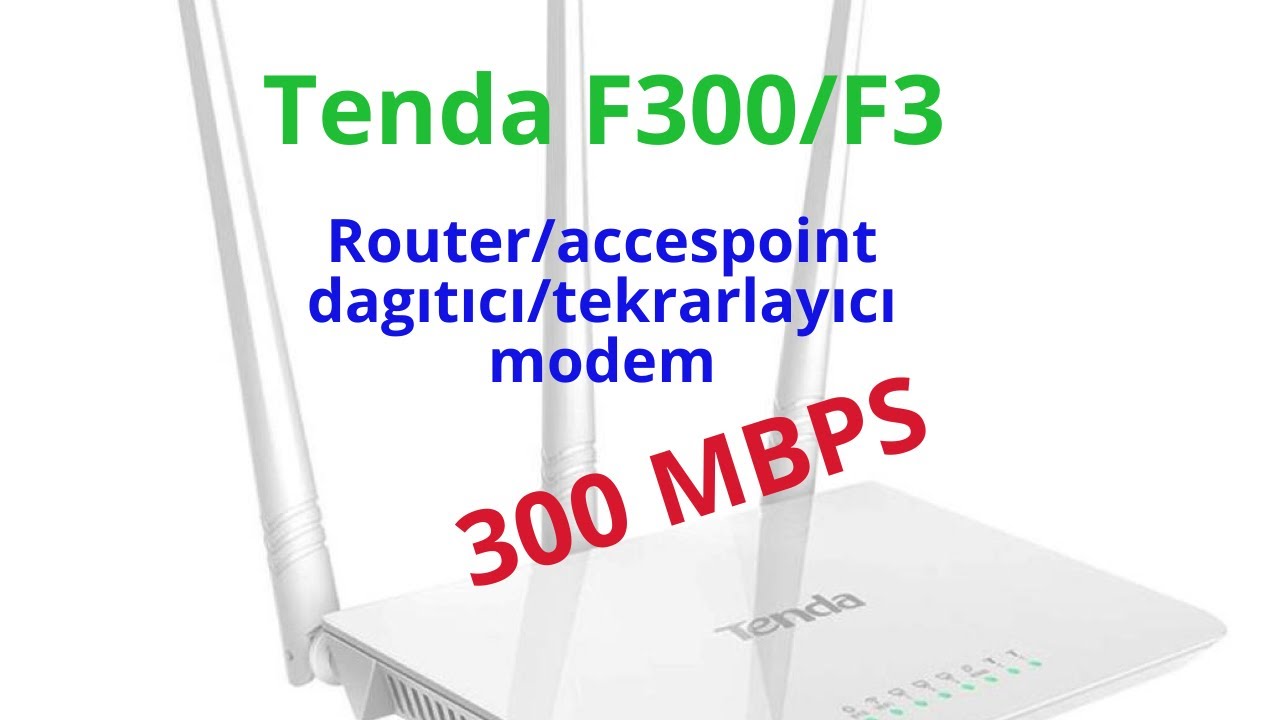 Wifi Telekom Tenda F3/ Tenda F300 Router Modem Kurulumu ayrıntılı ...