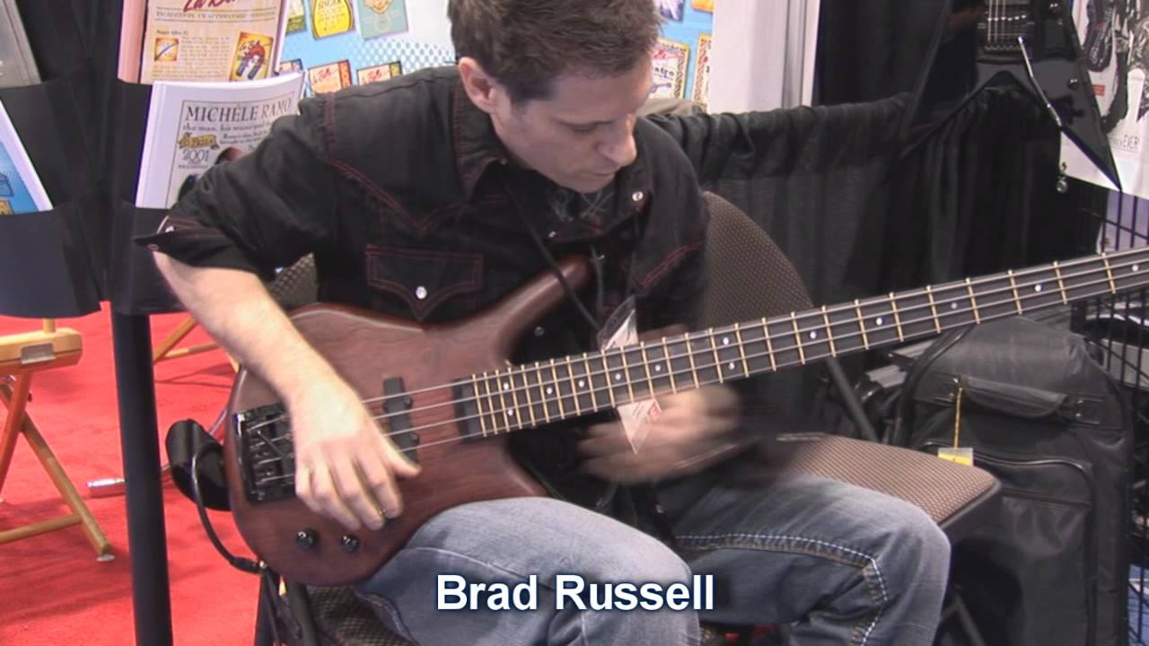 Bass Player Brad Russell Playing Kahler Booth @ NAMM 2012 - YouTube