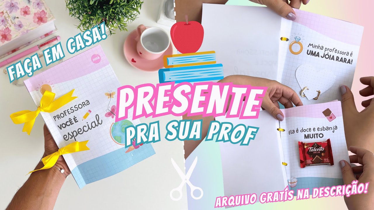 FAZENDO PRESENTE PRA PROFESSORA! | Muito barato e criativo!!!! - YouTube