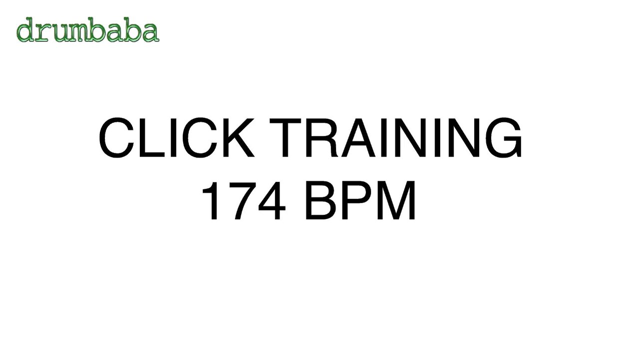 Click Training 174 BPM - YouTube